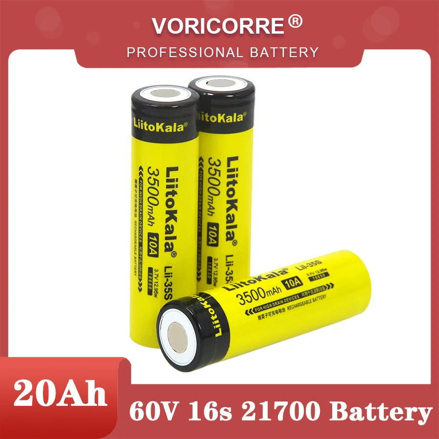 NEW LiitoKala 18650 Battery Lii 35S 3.7V Li ion 3500mAh 10A discharge ...