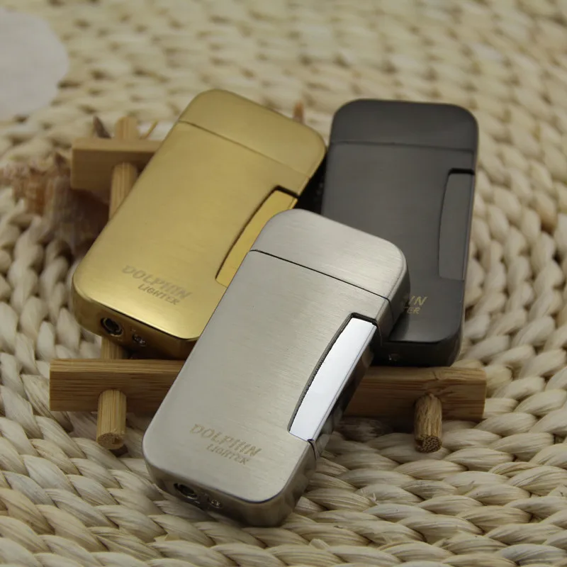 Mechero Turbo sin fuego de Metal, mechero de Gas a prueba de viento de ...