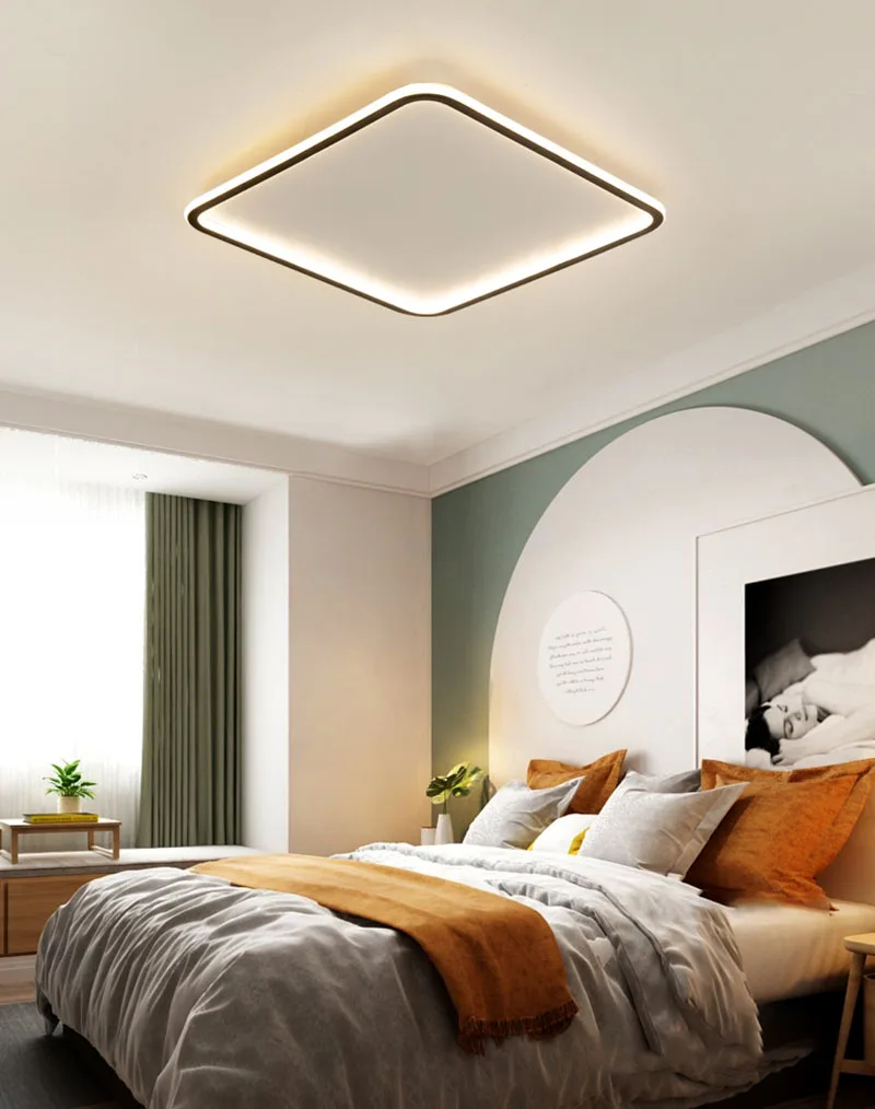 Nordic-square-LED-lights-living-room-ceiling-light-bedroom-lamp-dining ...