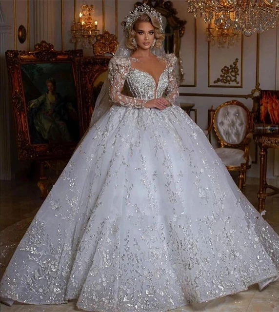 Plus Size Princess Ball Gown Wedding Dresses