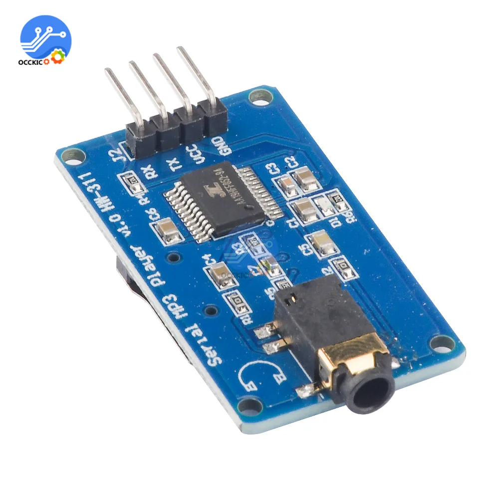 Décodeur MP3 carte module dac, YX5300 UART contrôle série lecteur MP3 ...