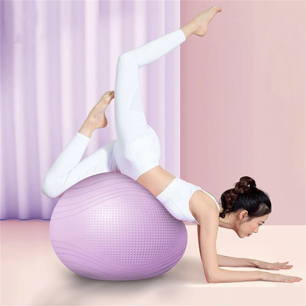 65cm Yoga Balls PVC Matte Pilates Fitness Balance Balls Thickened ...