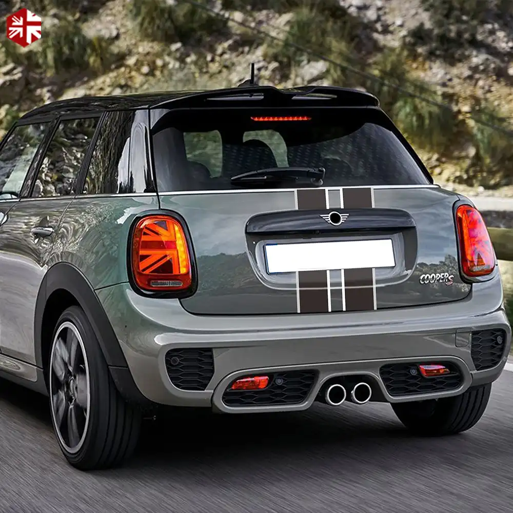 60th Anniversary Car Hood Bonnet Stripes Trunk Engine Cover Rear Vinyl ...