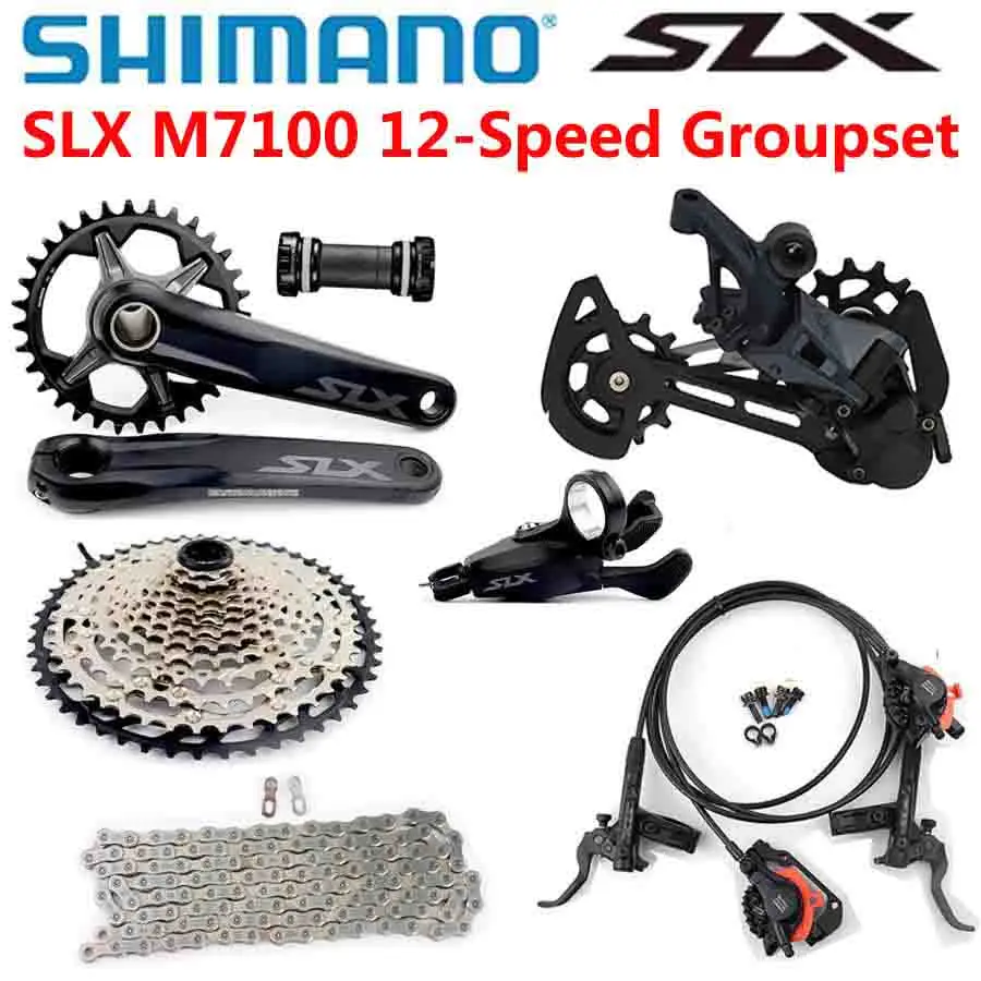 Shimano Slx M7100 12 Speed Groupset 32t 34t 170 175mm Crankset Mountain ...