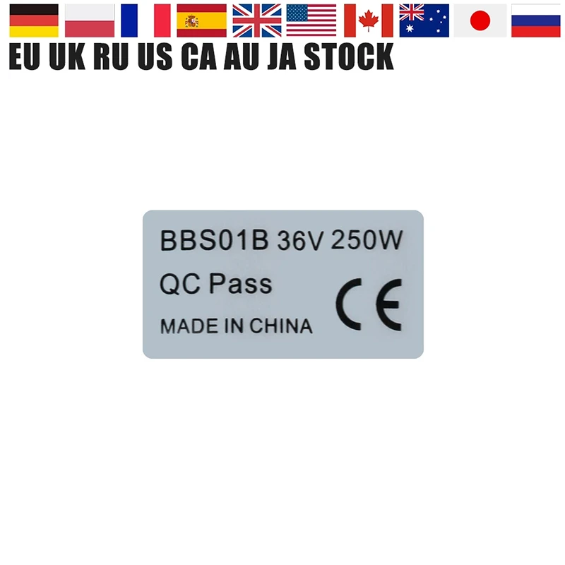 8PCS/Lot 36V 250W Mid Drive Motor Sticker Electric Bicycle Conversion ...