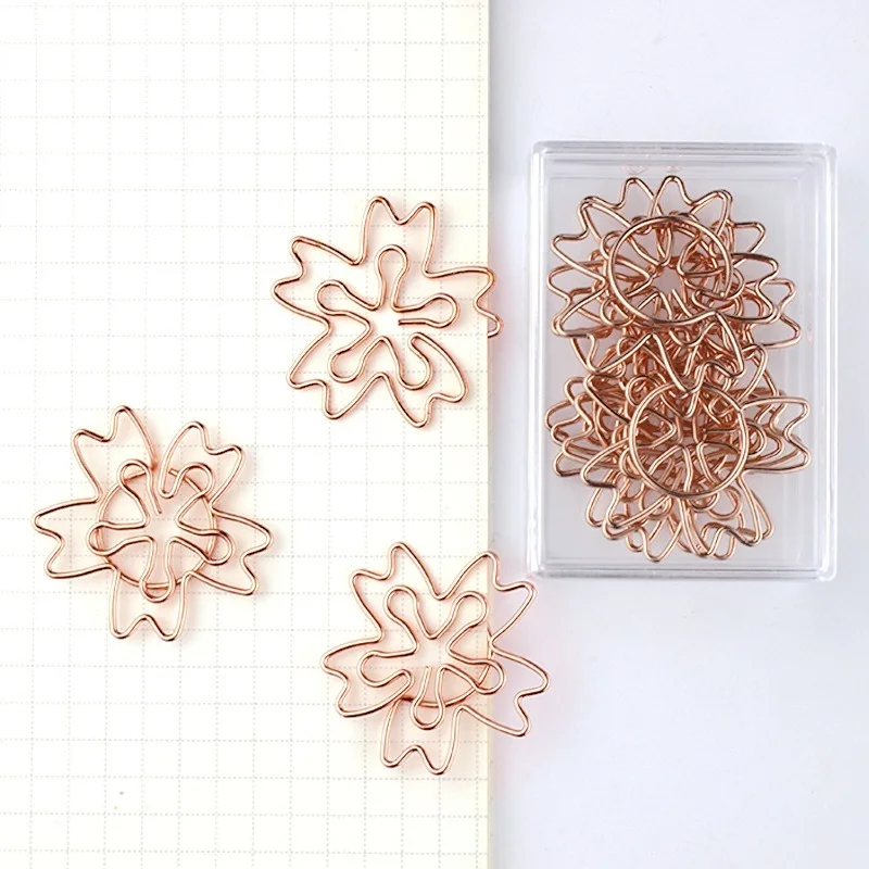 Metal Clip Paper Rose Gold | Rose Gold Metal Paperclip | Pin Clips ...