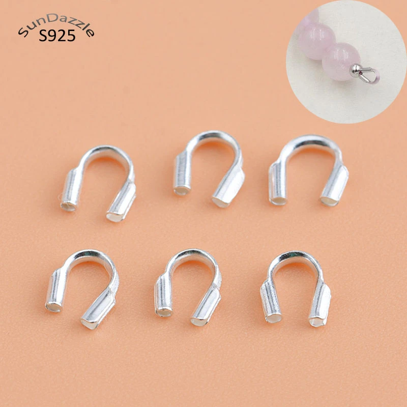 Genuine Real Pure Solid 925 Sterling Silver U Shape Clasps Connector ...