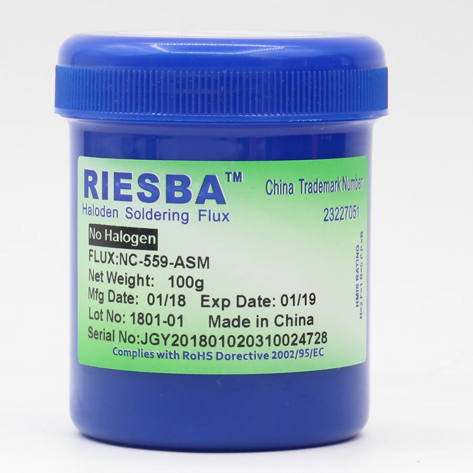 Riesba Nc-559-asm 100g Solder Paste Flux Oil Cylinder Welding No-clean Flux - Welding Fluxes ...