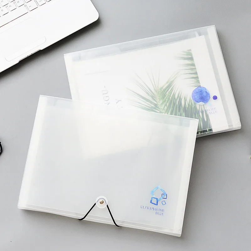 6 In Rubber Binding A4 Folder PP Multilayer Storage Transparent ...
