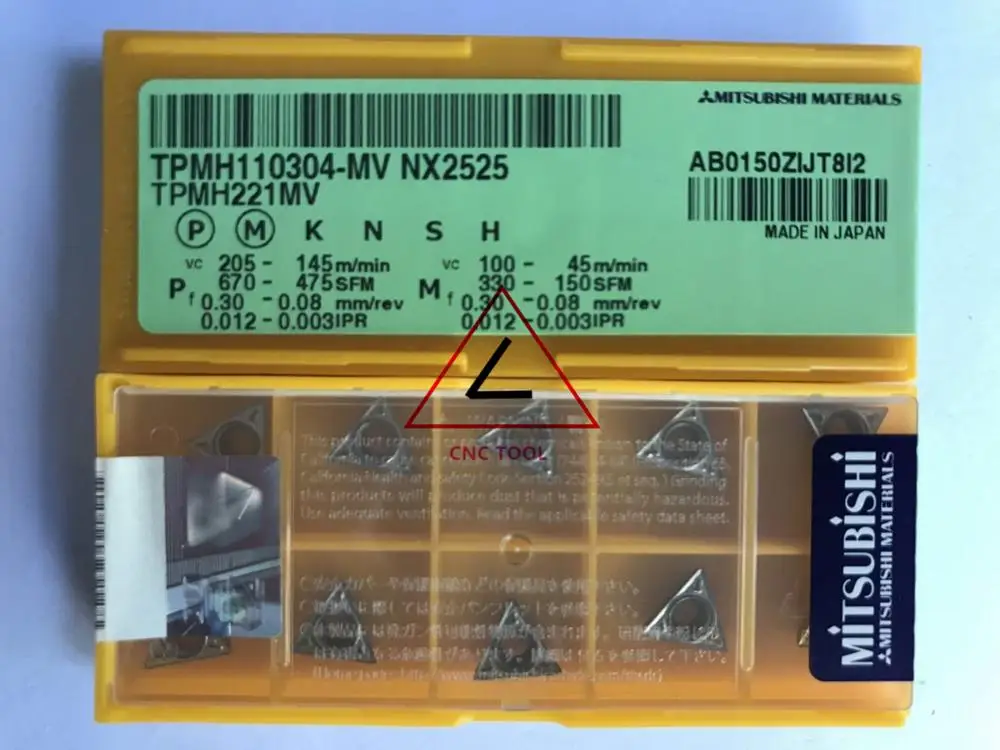 Tpmh 110304 -mv Nx2525 10pcs Original Mitsubishi Turning Insert Diaedge - Cnc Machine Parts ...