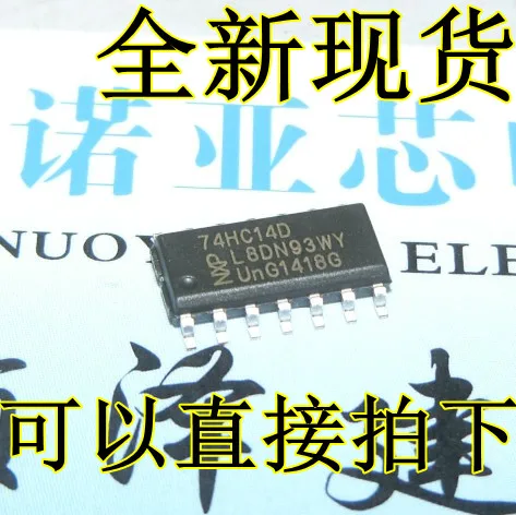 100pcs/lot 74HC14D SN74HC14DR logic chip non gate CMOS sop14 74HC14 new ...