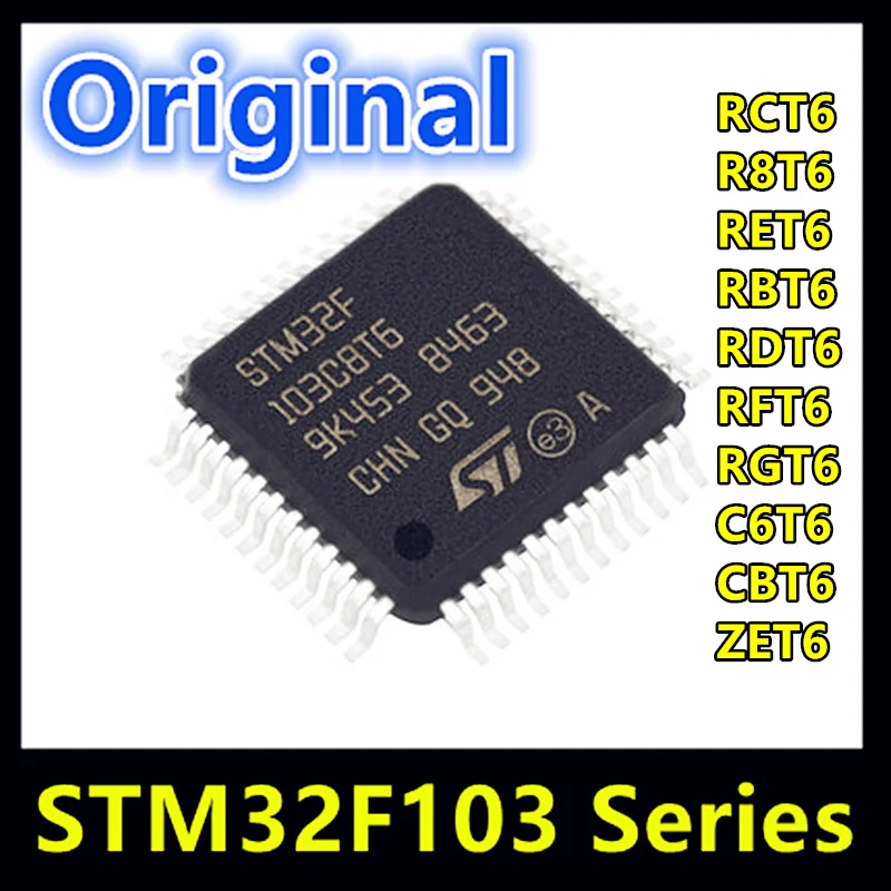 STM32F103C6T6A chip Original STM32 STM32F103RCT6 STM32F103RET6 STM32F103RBT6 32f103R8T6 RDT6 ...