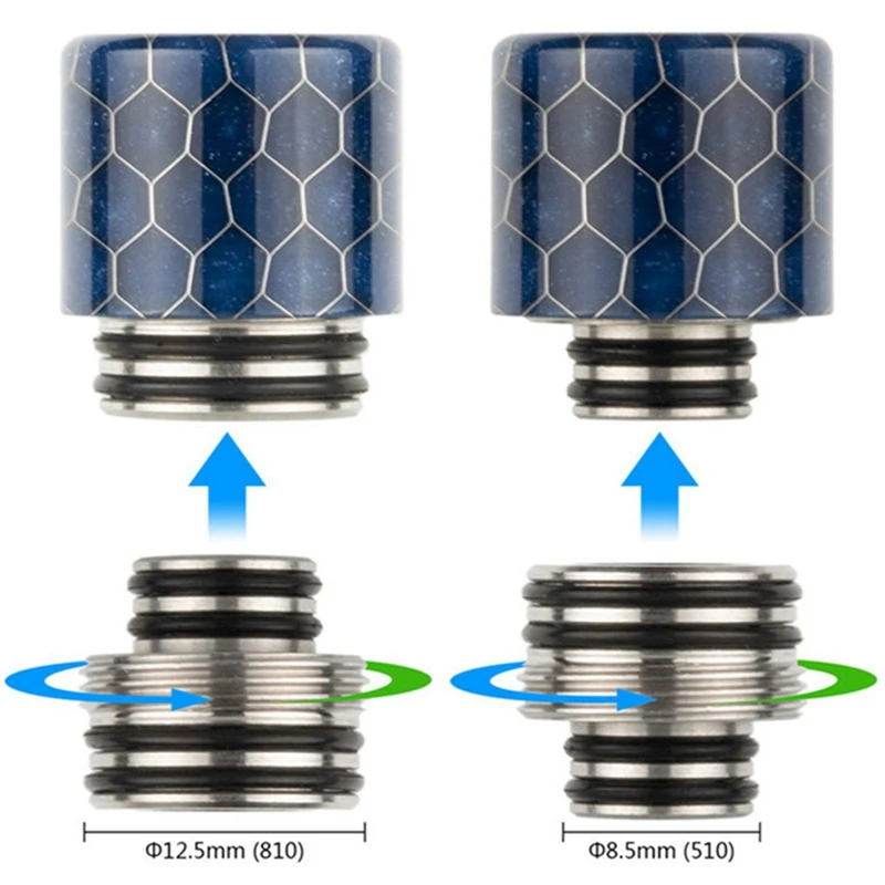 810-Drip-Tip-510-MTL-Drip-Tip-Honeycomb-Wide-Bore-Two-in-one-Drip-Tip ...