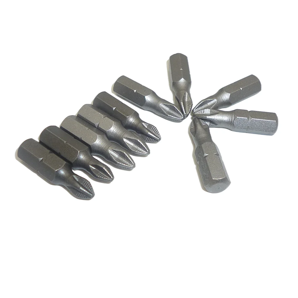 10pcs PH2 Phillips Screwdriver Bits 25mm Long Set 1/4"(6.35mm) hex ...