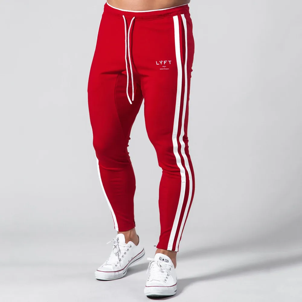 Side Stripe Men’s Sports & Fitness Joggers - Men's Fitness Apparel, Men ...