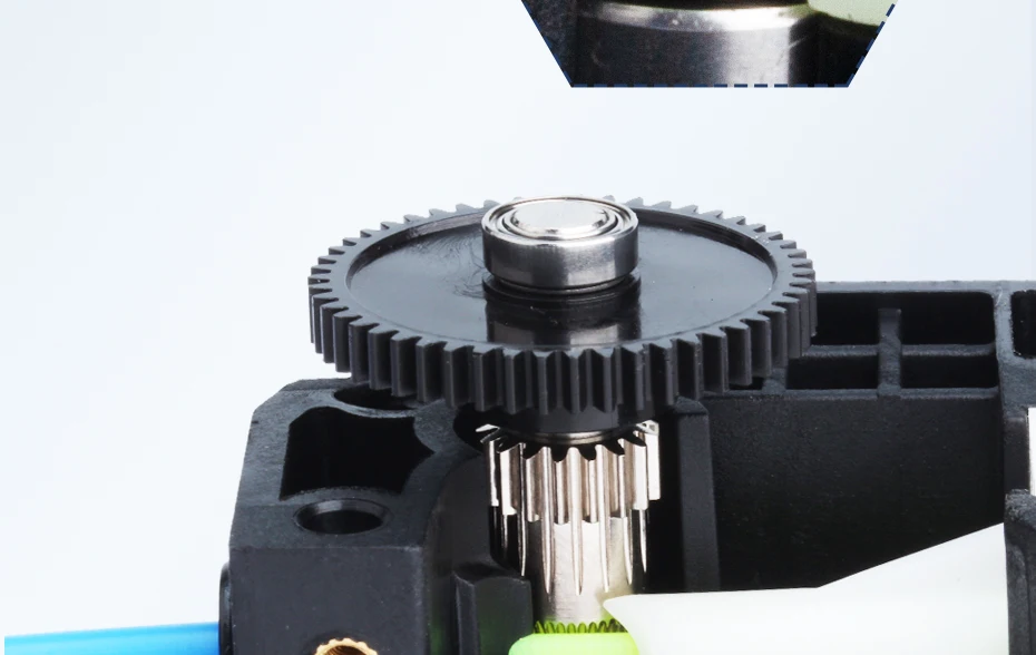 DDB Extruder Shaft Assembly Gear Single Hardened Steel Nickel Plating