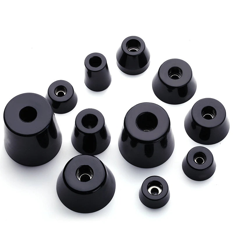 8pcs! Anti-skid Furniture Legs Feet Conical Rubber Shock Foot Pads For ...