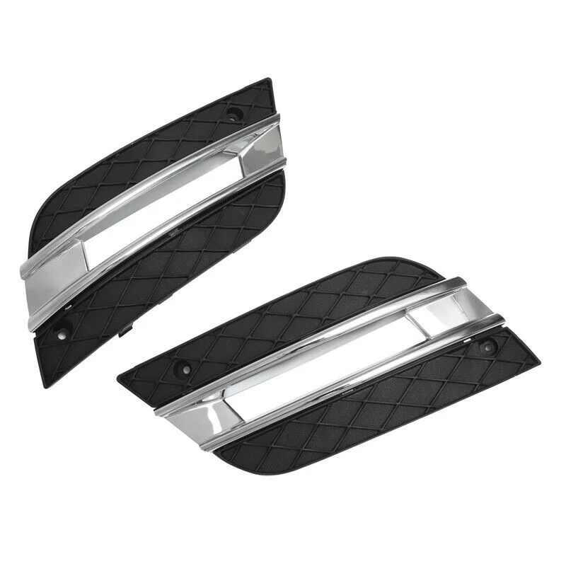 Left + Right DRL Light Cover Front Bumper Grilles for Mercedes-Benz ...