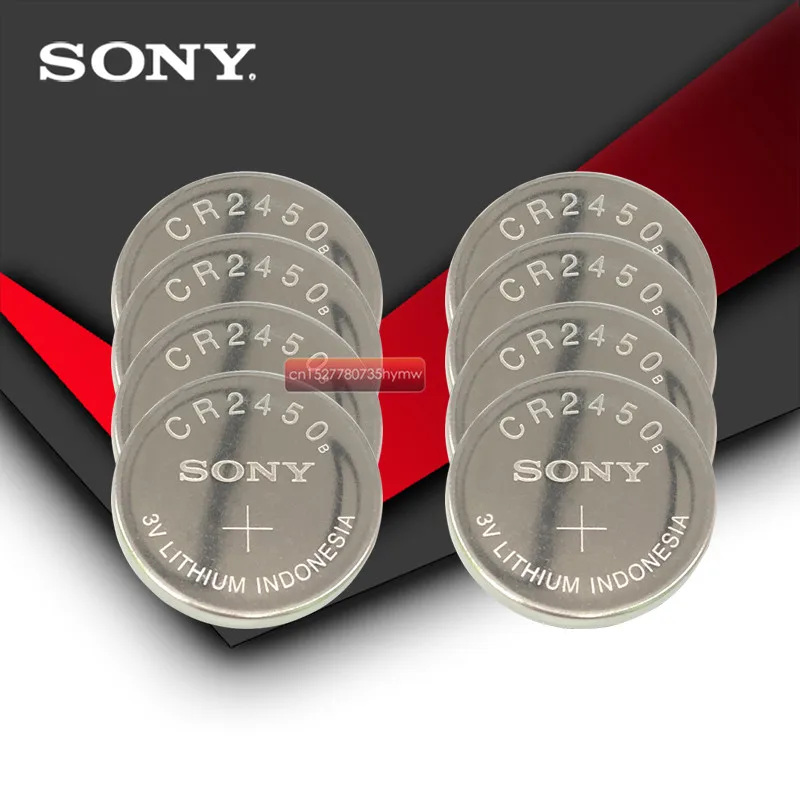 10pc Sony 100% Original CR2450 CR 2450 3V Lithium Coin watch Key Fobs ...