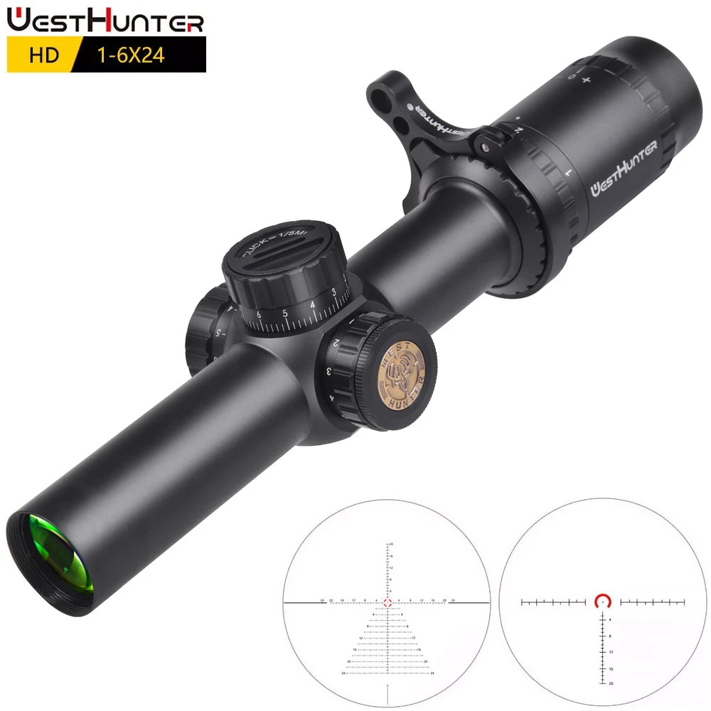 Westhunter Hd 1-6x24 Ir Compact Hunting Scope Tactical Rifle Scopes ...