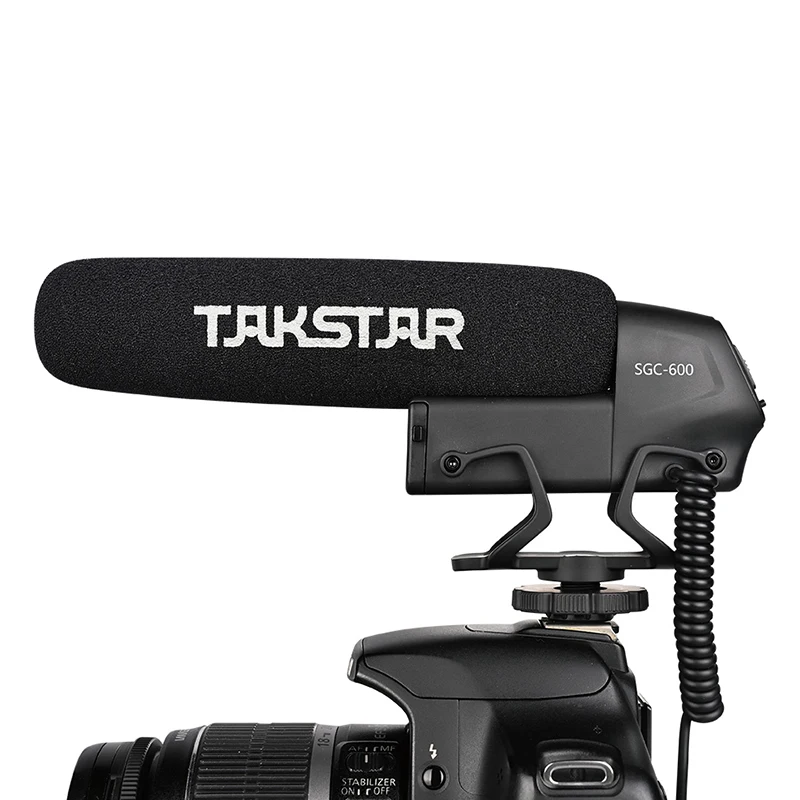 Takstar SGC-600 Shotgun Microphone Super Cardioid Mini Condenser Mic ...