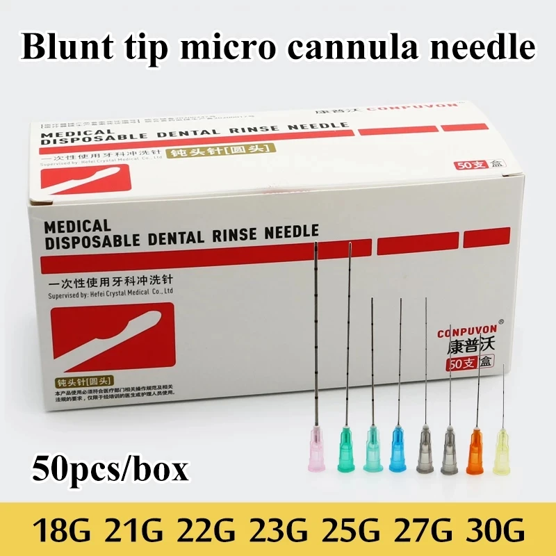 Blunt tip micro cannula medical injection needle 18G 21G 22G 23G 25G 27G 30G Plain Ends Notched ...