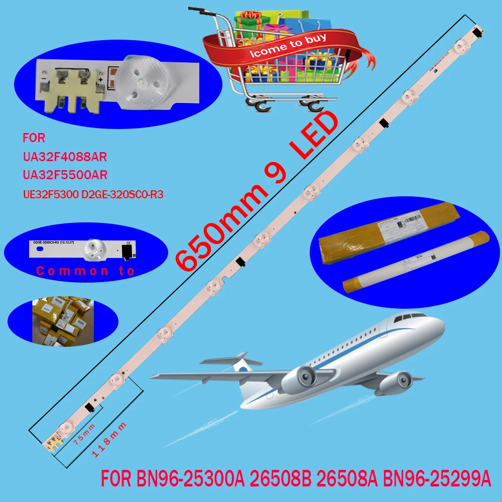 650mm-LED-9-leds-UA32F4088-2013SVS32H-D2GE-320SC0-R3-UA32F4088AR-CY ...