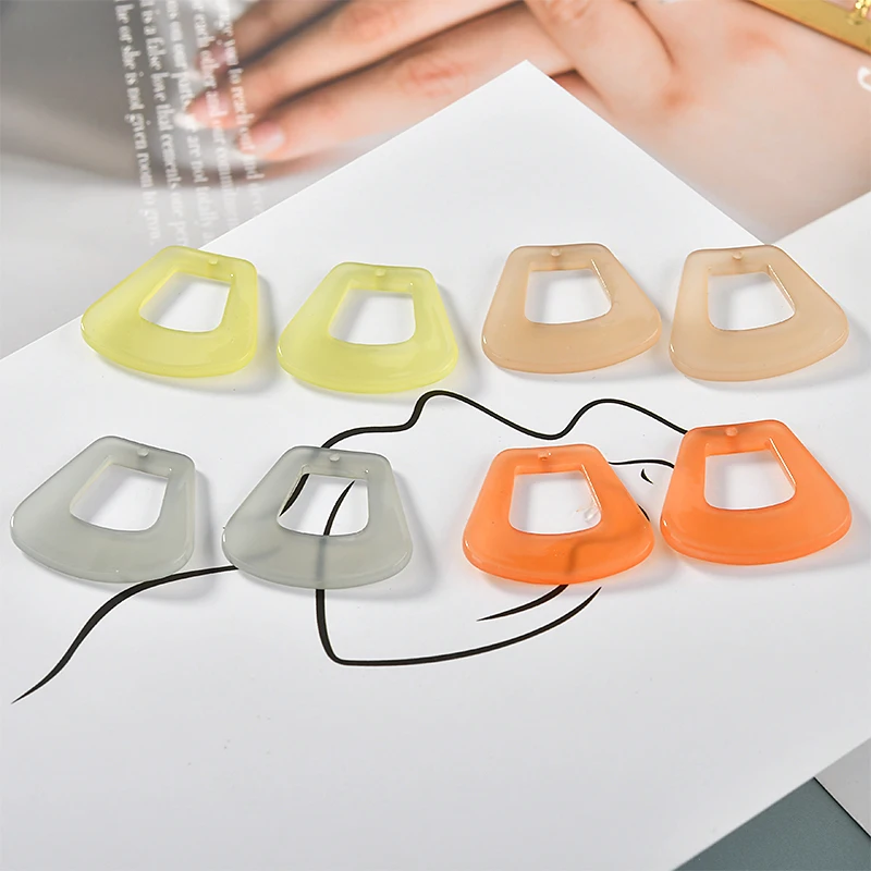 Transparent acrylic resin arc trapezoidal spring and summer pendant DIY ...