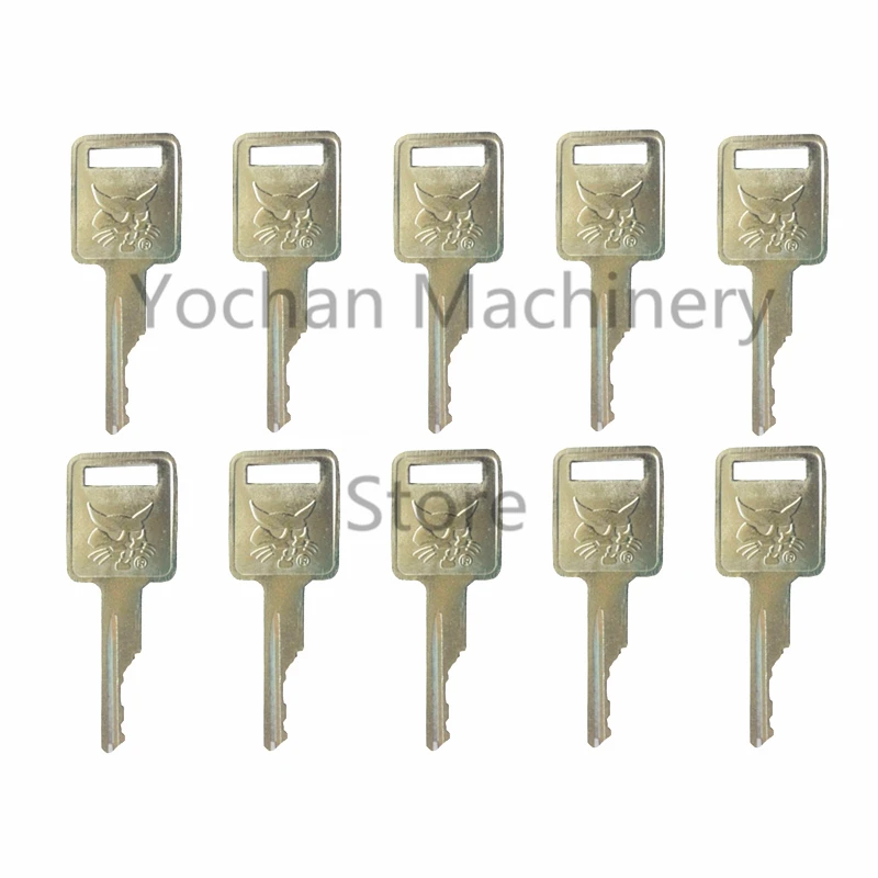 10 Pcs Key For Bobcat Ignition Starter Switch Fit Skid-steer Track ...