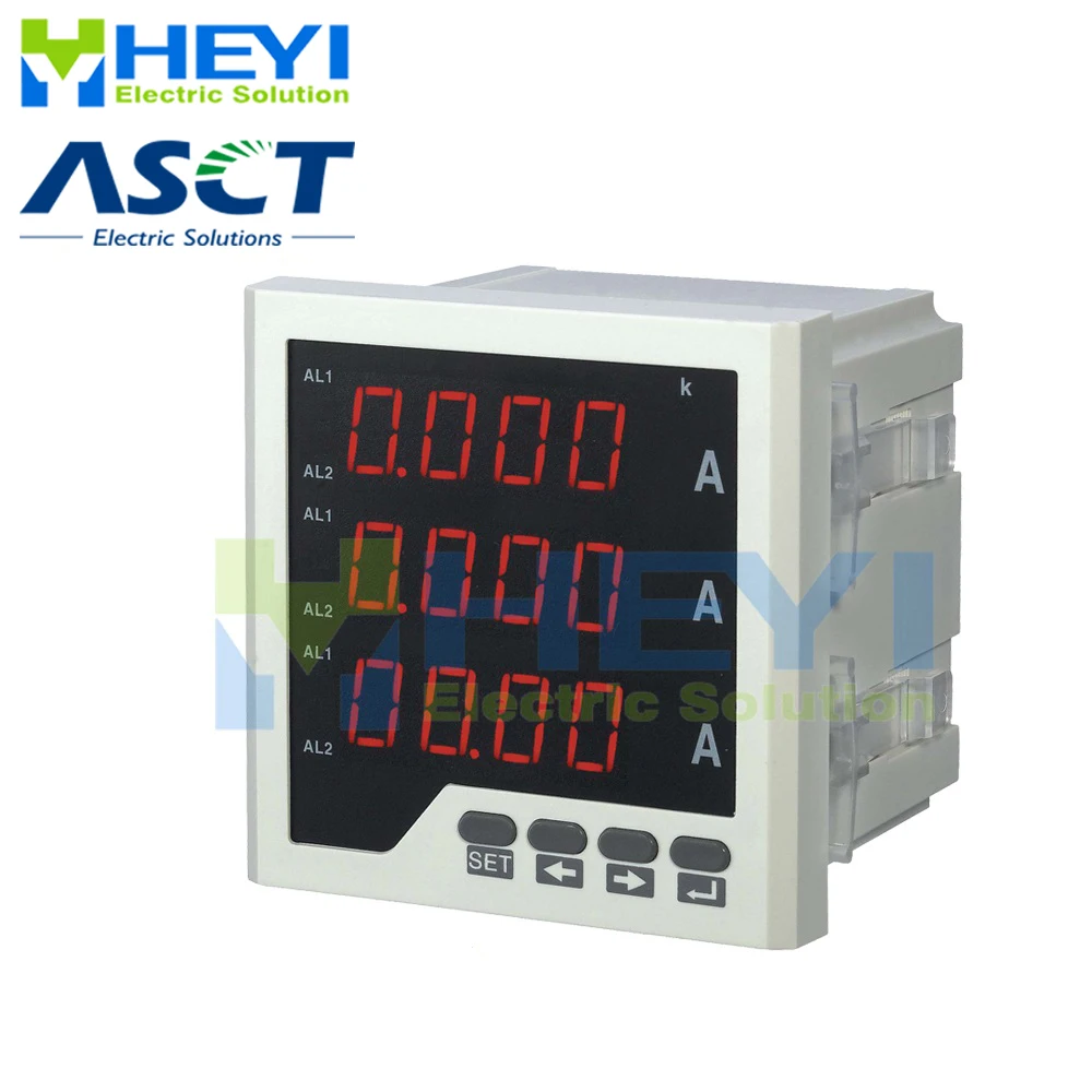 3 phase LED digital amp meter manufacturer AC digital current meters ...