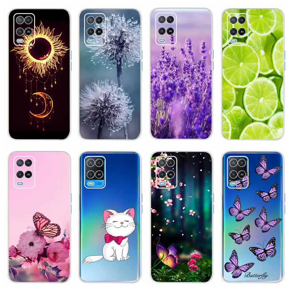 For-Oppo-A54-Case-CPH2195-New-Fashion-Soft-Silicone-TPU-Phone-Back ...