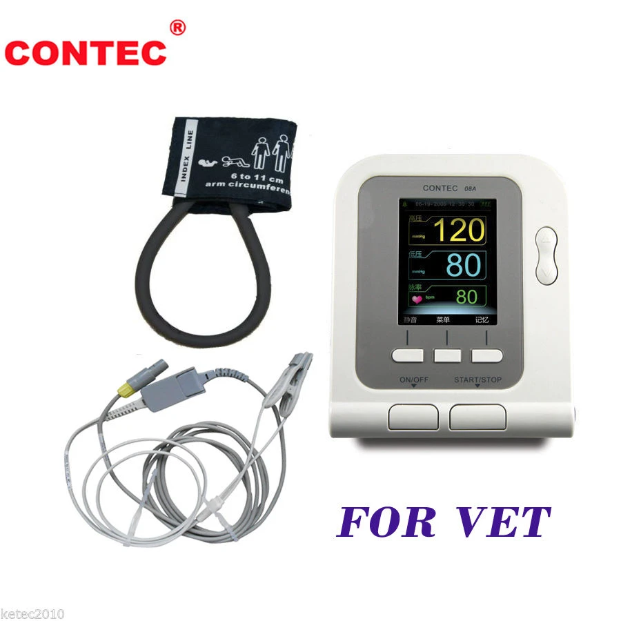 CONTEC 08A VET Digital Blood Pressure Monitor,Veterinary/Animal NIBP ...