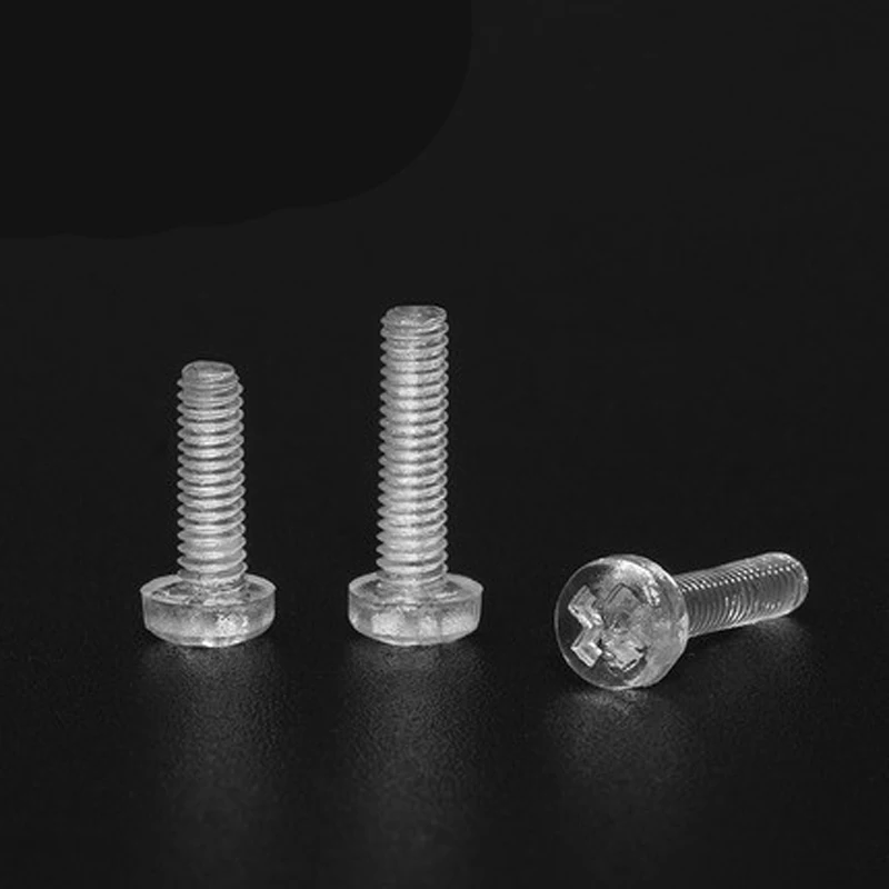 10pcs-M10-M12-PC-Phillips-pan-head-screws-bolts-polycarbonate-cross ...