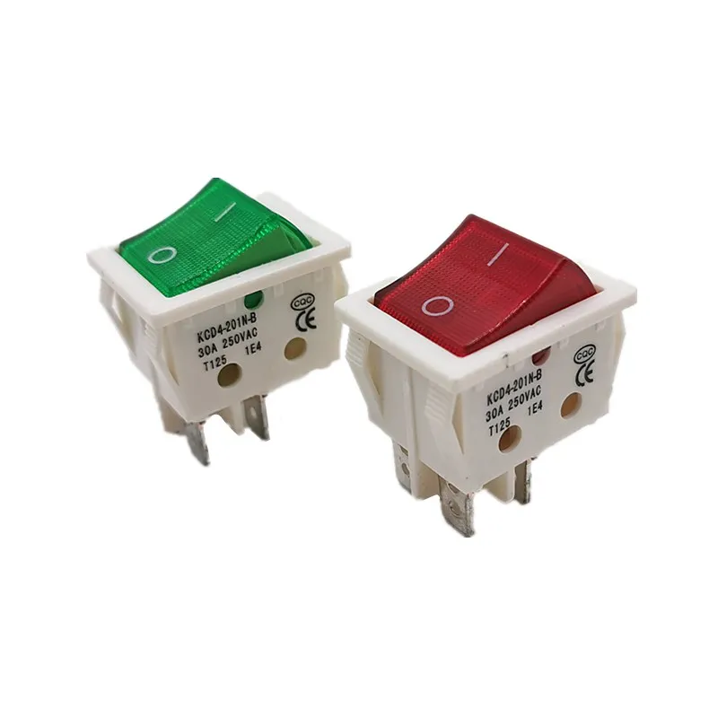 Kcd4-201n-b Electric Welding Machine Power Switch With Red Green Light ...