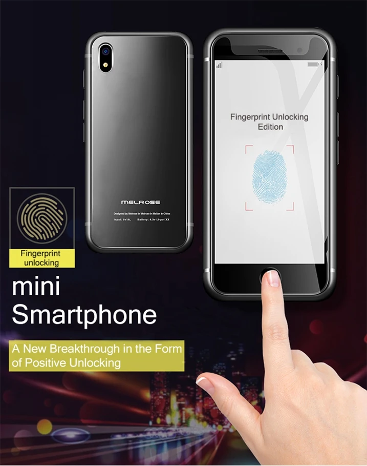 Мини-смартфон Melrose S9 PLUS 2,4" MT6737 четырехъядерный Android 7,0 1 ...