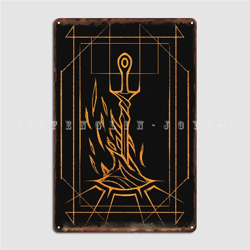 Minimalist-Bonfire-Metal-Sign-Plaques-Club-Bar-Cinema-Garage-Design-Tin ...