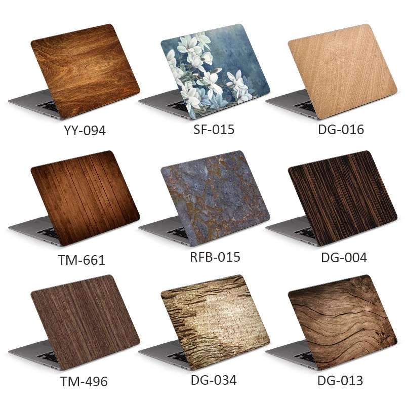 Wood Laptop Notebook Skin Sticker Cover waterproof Decal computer skin ...