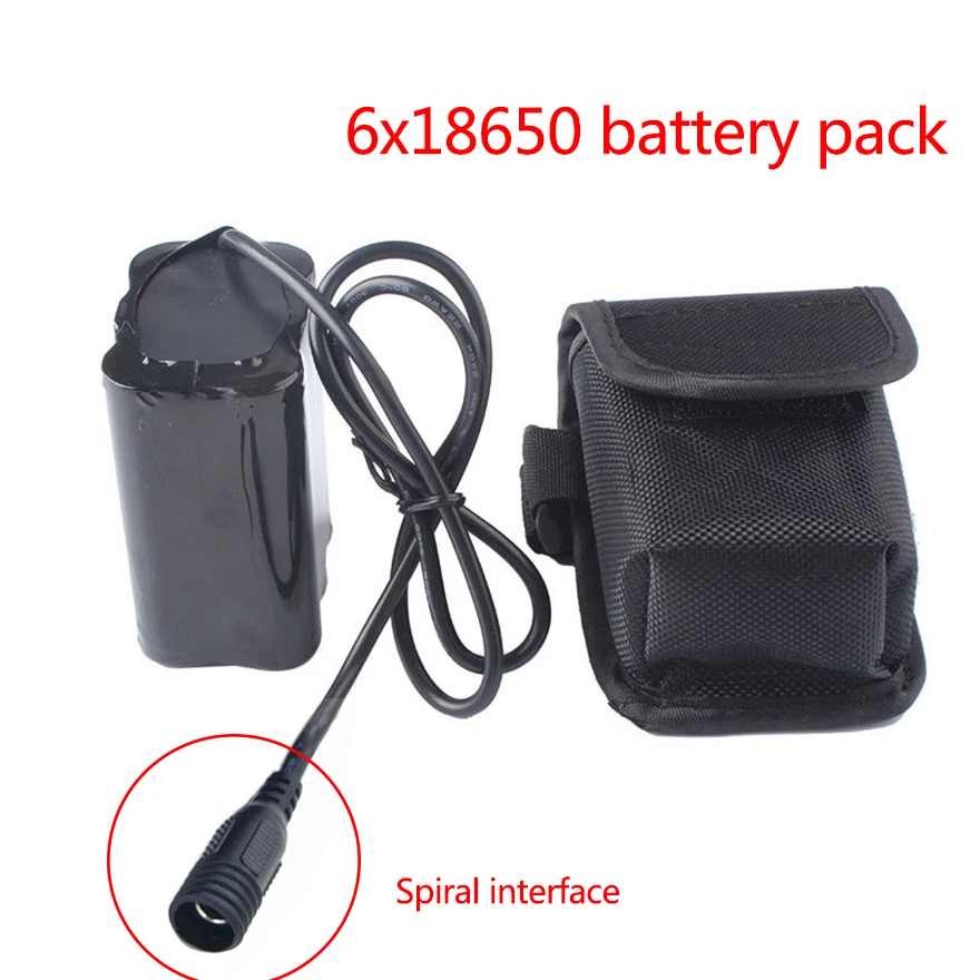 Bicycle Bike Light 8.4V 9800mah 18650 Battery Pack 6x 18650 ...