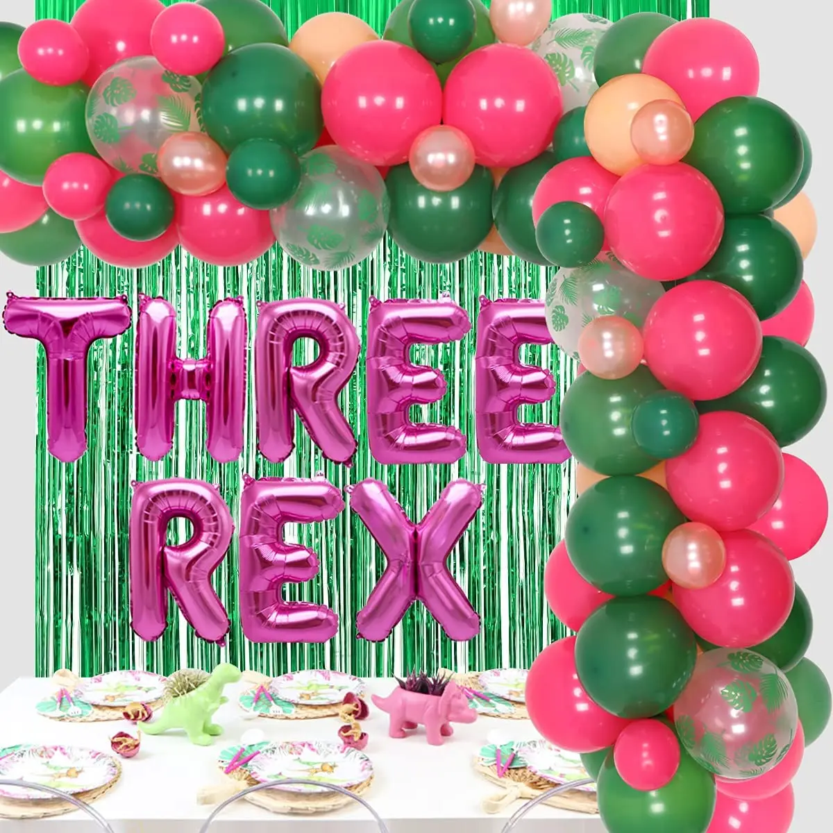 3rd Birthday Decor Dinosaur Birthday Decorations Three Rex Dinosaur ...