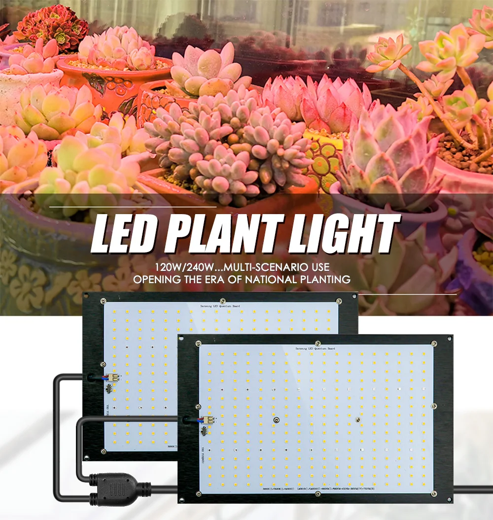 Super Bright 120W 240W Led Grow Light Board Full Spectrum Samsung ...