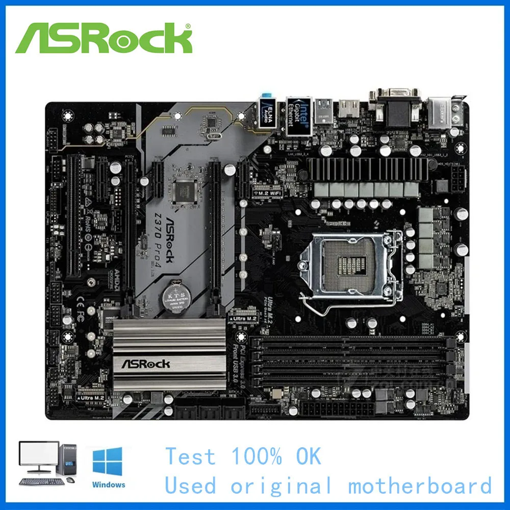 ASRock-Z370 Pro4 컴퓨터 마더보드 LGA 1151 DDR4 Z370 데스크탑 - 티몬