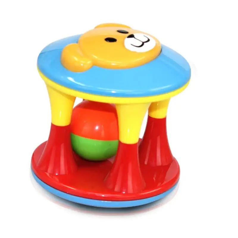 Baby educational fun double-headed bear bells ball development baby ...