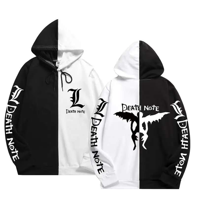 Death Note Hoodies Japanese Anime Men/women Streetwear Pullover ...