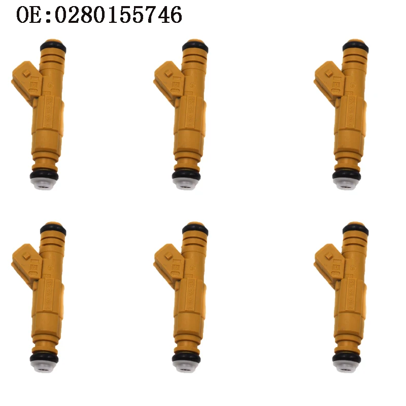 6 шт. топливный инжектор подходит для 97-98 Volvo 960 S90 V90 2.9L 87 ...