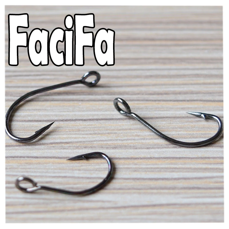 20 / 50 / 100pcs Big Eyelet fishing hook Crank hook Barbed fishhook ...