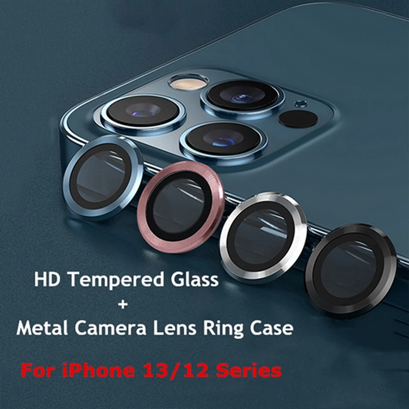 Camera Lens Protectors, Camera Protective Metal Ring Glass for iPhone ...