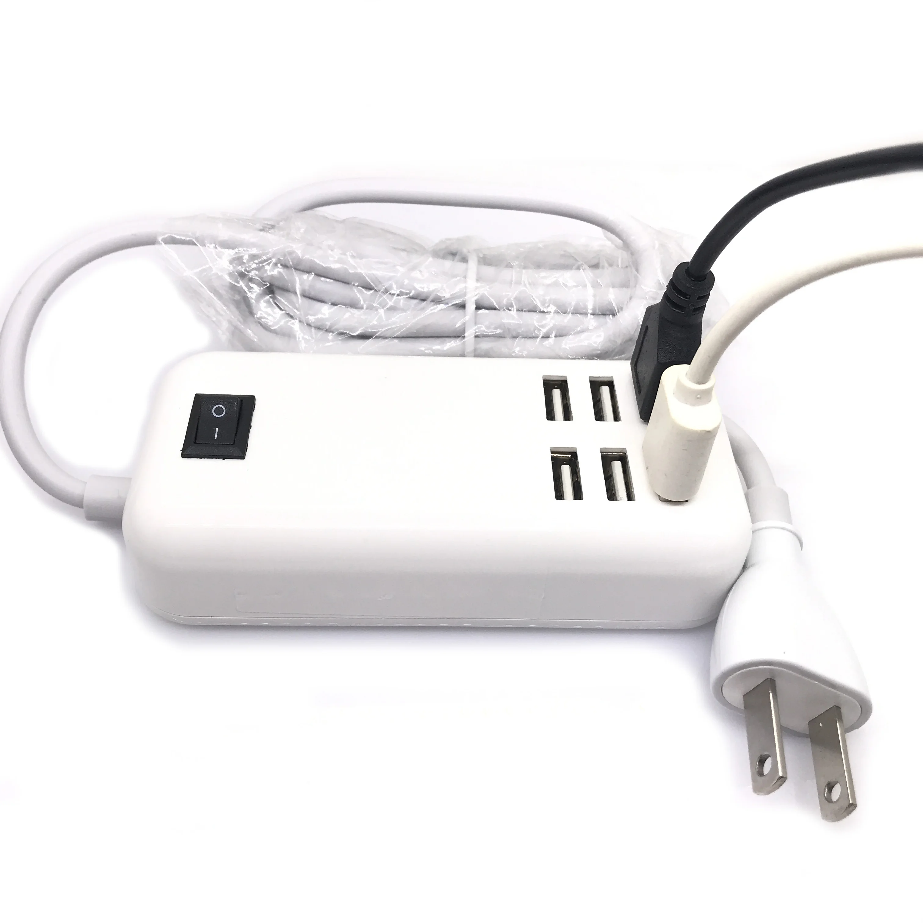 USB-Socket-Hub-6-Port-Charger-Power-Adapter-Splitter-Desktop-EU-US-Plug ...