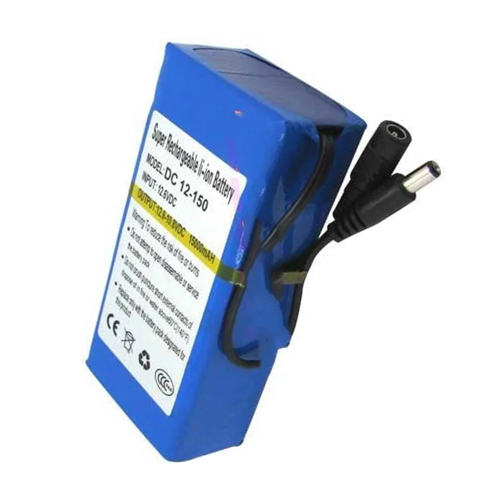 15000 Mah 5A เอาต์พุต DC แบตเตอรี่ลิเธียม Lion Polymer 12V Li On ...