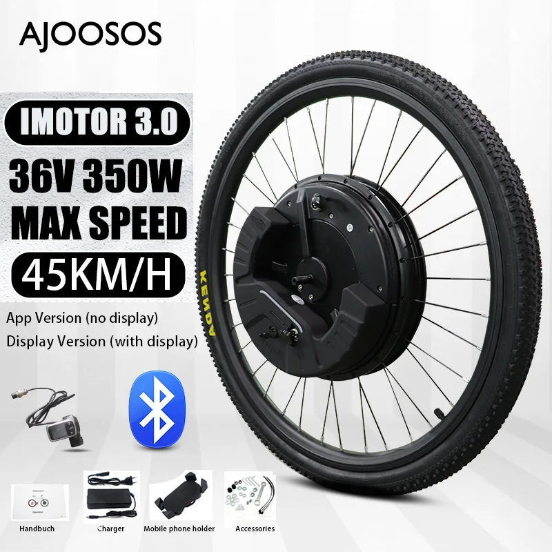 App controle kit de conversão bicicleta elétrica sem fio 45km/h velocidade multifunction ebike ...
