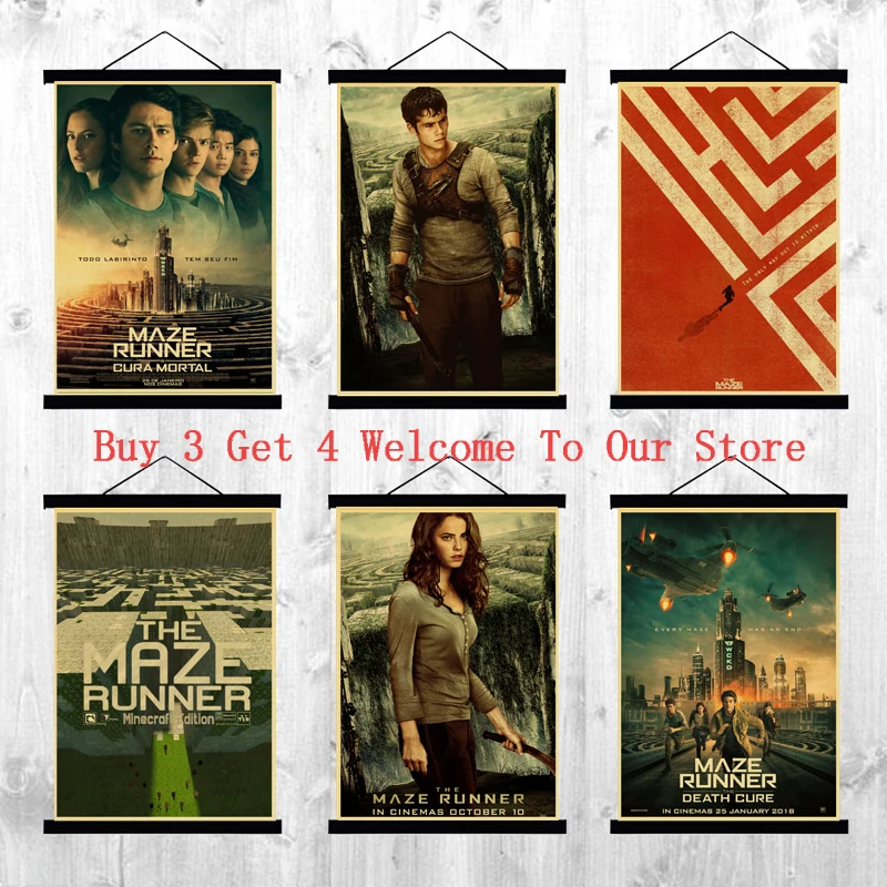 The Maze Runner Movie Poster Vintage poster retro poster Painting Home ...